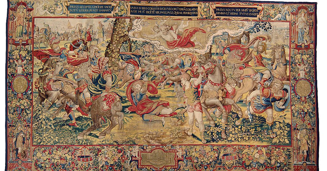 Die Bekehrung des Paulus (Tapisserie) - Bayerisches Nationalmuseum