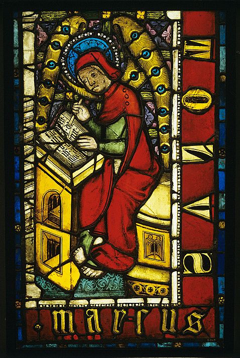 Glasgemälde: Hl. Markus aus dem Dom in Erfurt - Bayerisches Nationalmuseum