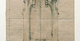 Entwurfszeichnung für ein Statuenhäuschen - Bayerisches Nationalmuseum