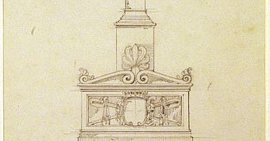 Entwurfszeichnung für ein Grabmal - Bayerisches Nationalmuseum