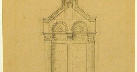 Entwurfszeichnung für ein Grabmal - Bayerisches Nationalmuseum