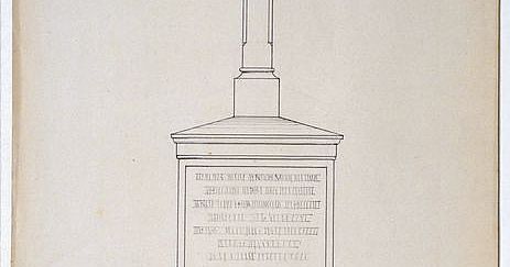 Entwurfszeichnung für ein Grabmal - Bayerisches Nationalmuseum