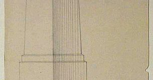 Entwurfszeichnung für ein Grabdenkmal - Bayerisches Nationalmuseum