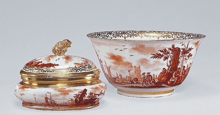 Kumme mit Kauffahrteien in Eisenrotcamaieu - Bayerisches Nationalmuseum