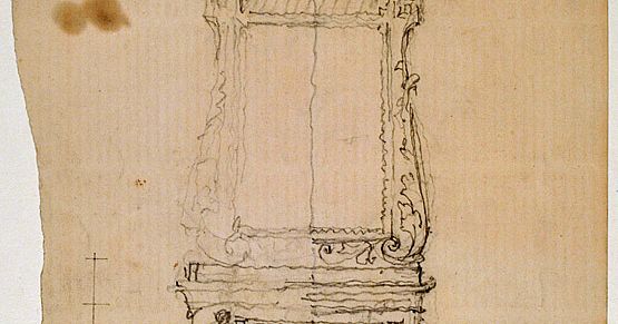 Entwurfszeichnung für ein Grabmal - Bayerisches Nationalmuseum