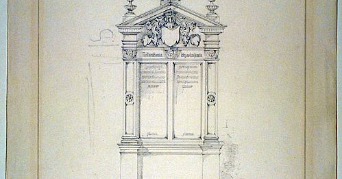 Entwurfszeichnung für ein Grabmal - Bayerisches Nationalmuseum