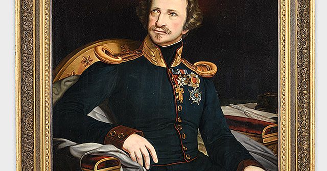 Gemälde mit Rahmen: König Ludwig I. Joseph von Bayern - Bayerisches ...