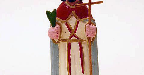 Heiliger mit Kreuzstab und Märtyrerpalme (?) (Figur) - Bayerisches ...