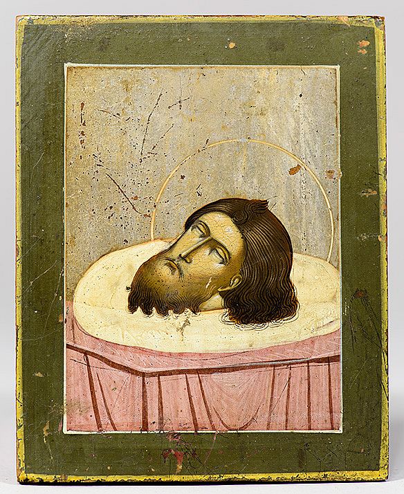 Ikone: Haupt Johannes des Täufers - Bayerisches Nationalmuseum