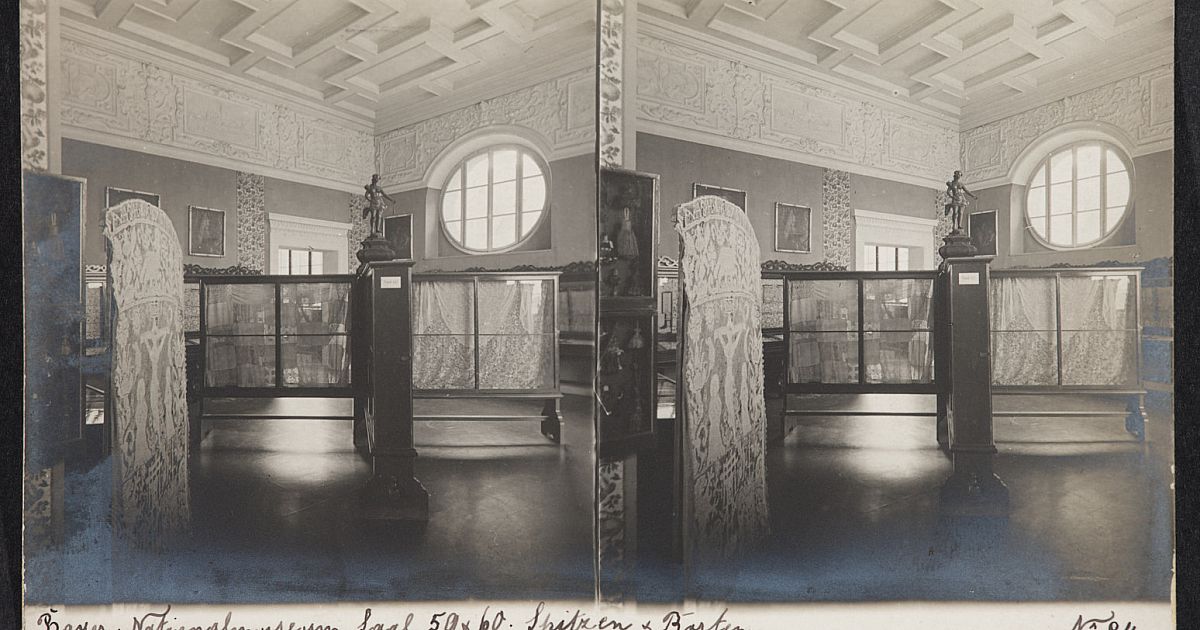 Stereoskopie: Saal 59 und 60 des Bayerischen Nationalmuseums - Bayerisches Nationalmuseum