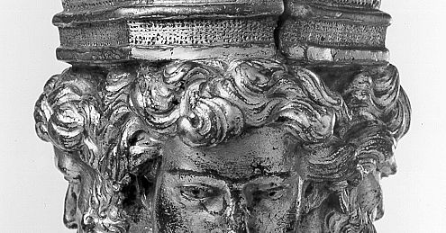 Dreikopfknauf: Die drei Lebensalter des Mannes - Bayerisches Nationalmuseum