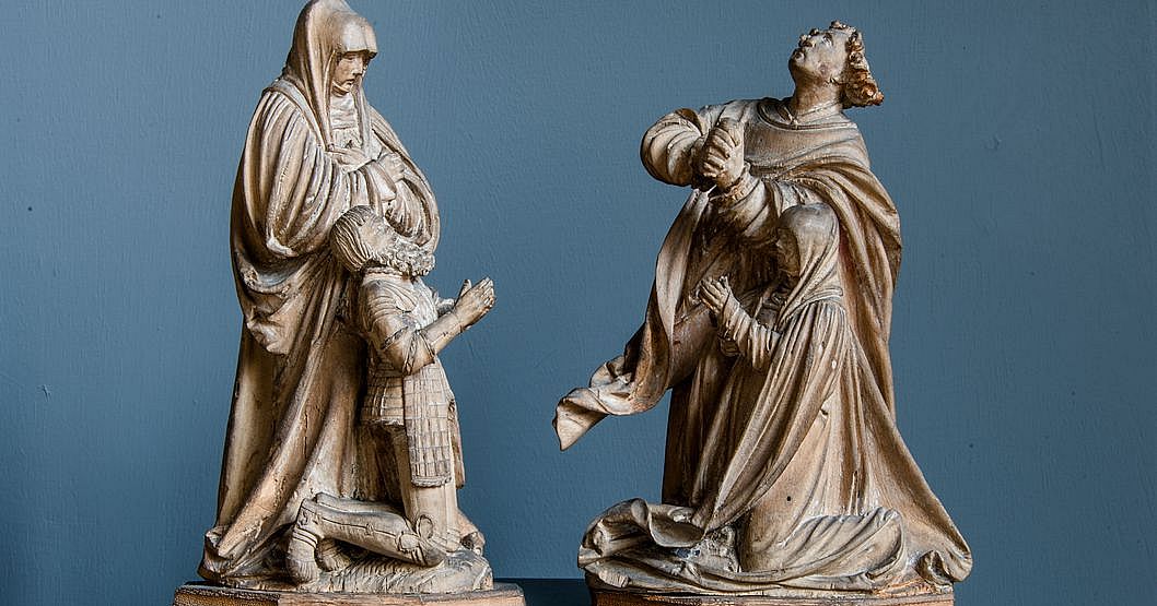 Hl. Johannes mit Stifter (Figur) - Bayerisches Nationalmuseum