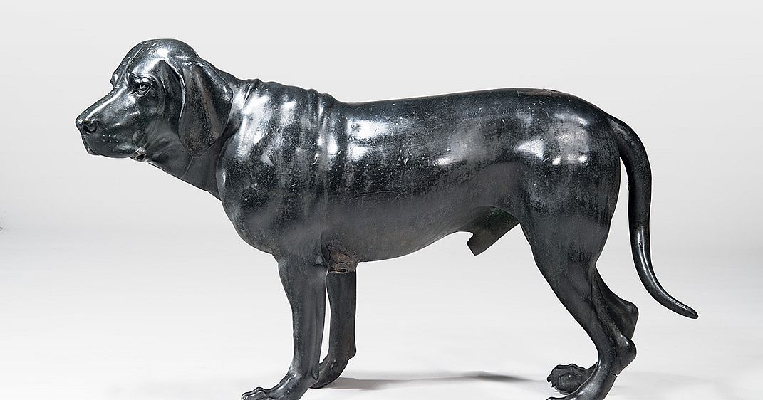 Tierfigur: Jagdhund (alter Hirschbracke) - Bayerisches Nationalmuseum