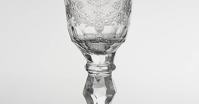 Kelchglas aus einem Tafelservice des Herzogs von Pfalz-Zweibrücken ...