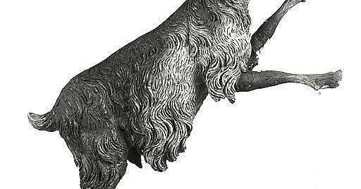 Tierfigur: Springende Ziege - Bayerisches Nationalmuseum