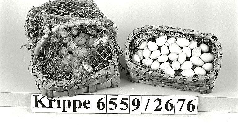 Krippenzubehör: Korb mit Früchten - Bayerisches Nationalmuseum