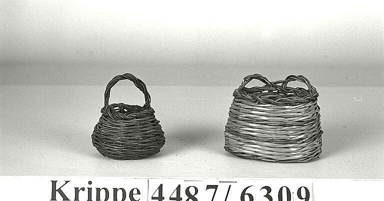 Krippenzubehör: Bauchiger Korb - Bayerisches Nationalmuseum