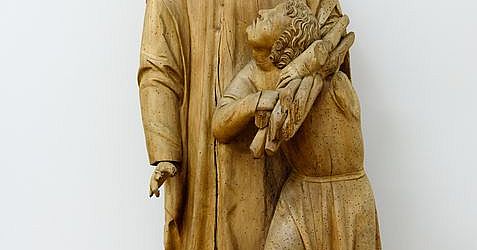 Figuren: Abraham und Isaac - Bayerisches Nationalmuseum