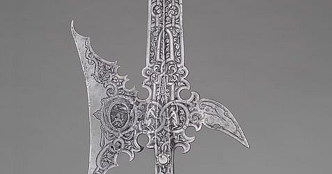 Hellebarde mit dem Wappen des Salzburger Fürsterzbischofs Marcus ...