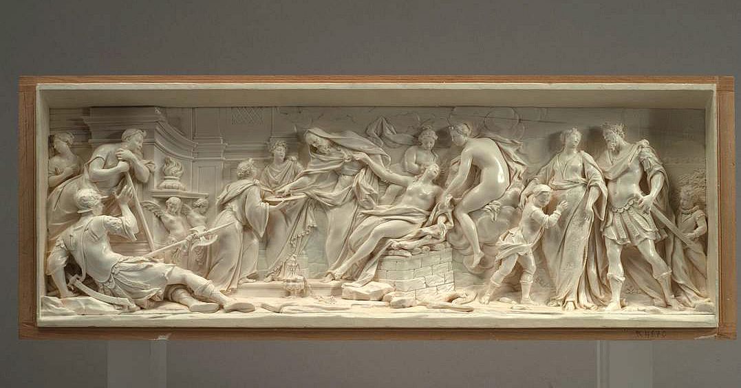 Die Opfer der Iphigenie (Relief) - Bayerisches Nationalmuseum