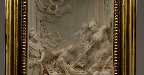 Das Martyrium des heiligen Laurentius (Relief) - Bayerisches Nationalmuseum