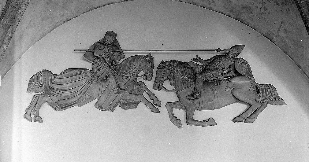 Relief (Abguß): Zweikampf des Regensburger Bürgermeisters Hans ...