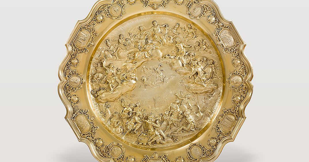 Prunkplatte mit Apotheose des Äneas - Bayerisches Nationalmuseum