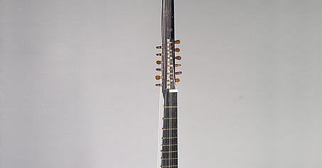 Römische Theorbe (Chitarrone) - Bayerisches Nationalmuseum