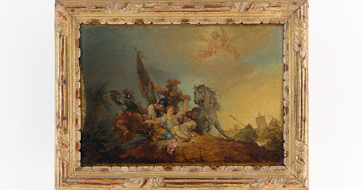 Gemälde (Skizze): Bekehrung des Paulus - Bayerisches Nationalmuseum