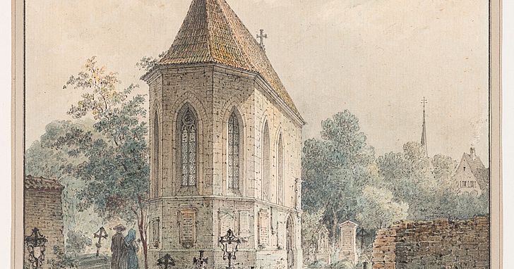 Aquarell: Agnes Bernauer Kapelle in Straubing - Bayerisches Nationalmuseum