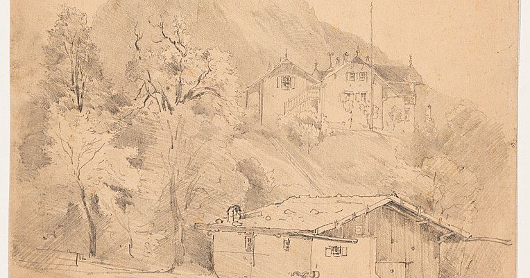 Zeichnung: Landschaft - Bayerisches Nationalmuseum