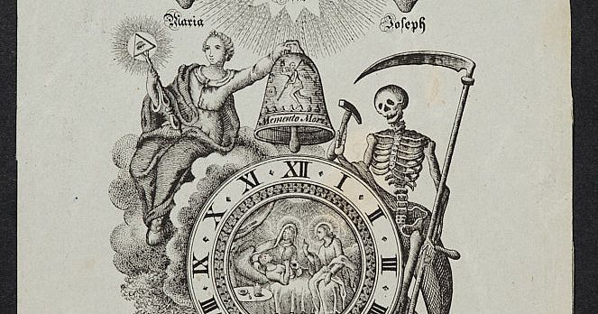 Stahlstich: Allegorische Todesdarstellung - Bayerisches Nationalmuseum