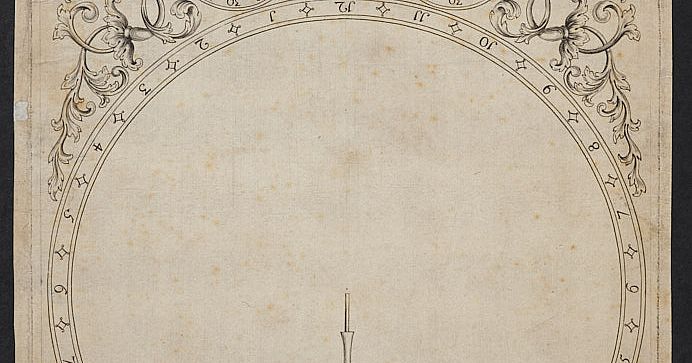 Kupferstich: Zifferblatt Gr. Zahlenkreis m. 2 Skalen - Bayerisches Nationalmuseum