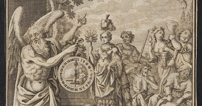 Radierung: Allegor. Darstellung - Bayerisches Nationalmuseum