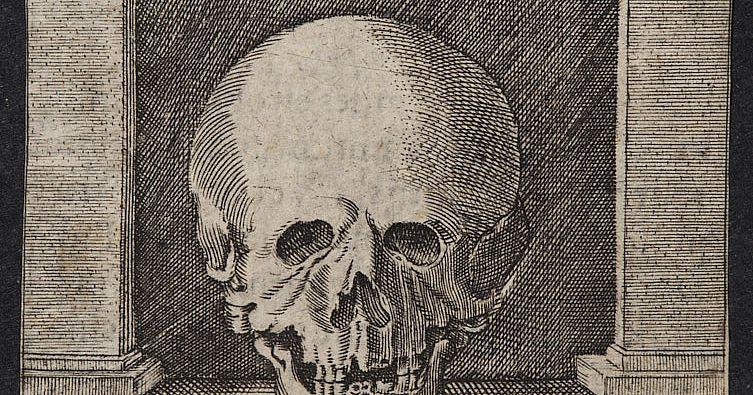Kupferstich: Totenschädel - Bayerisches Nationalmuseum