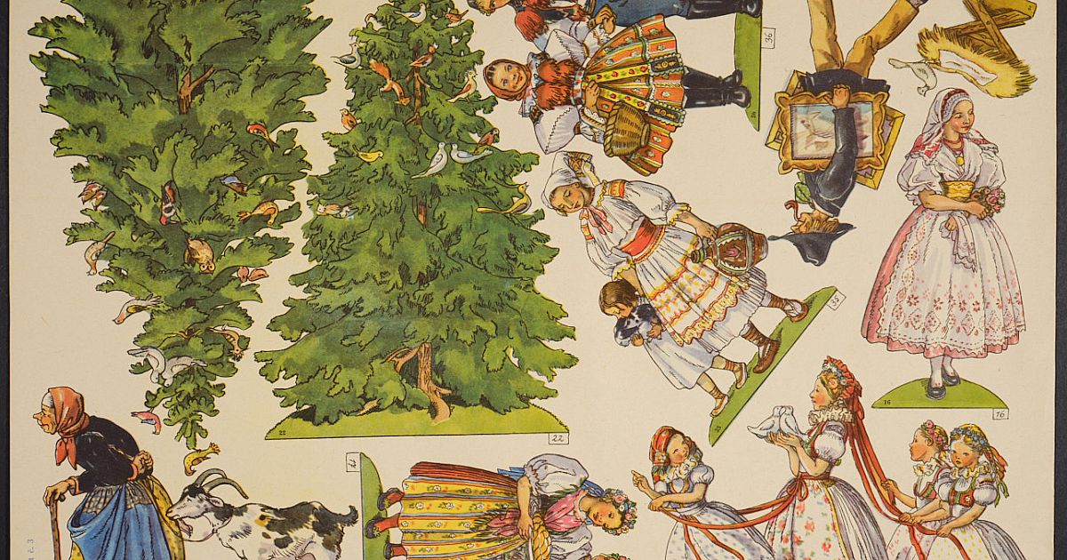 Ausschneidebogen: Papierkrippe - Bayerisches Nationalmuseum