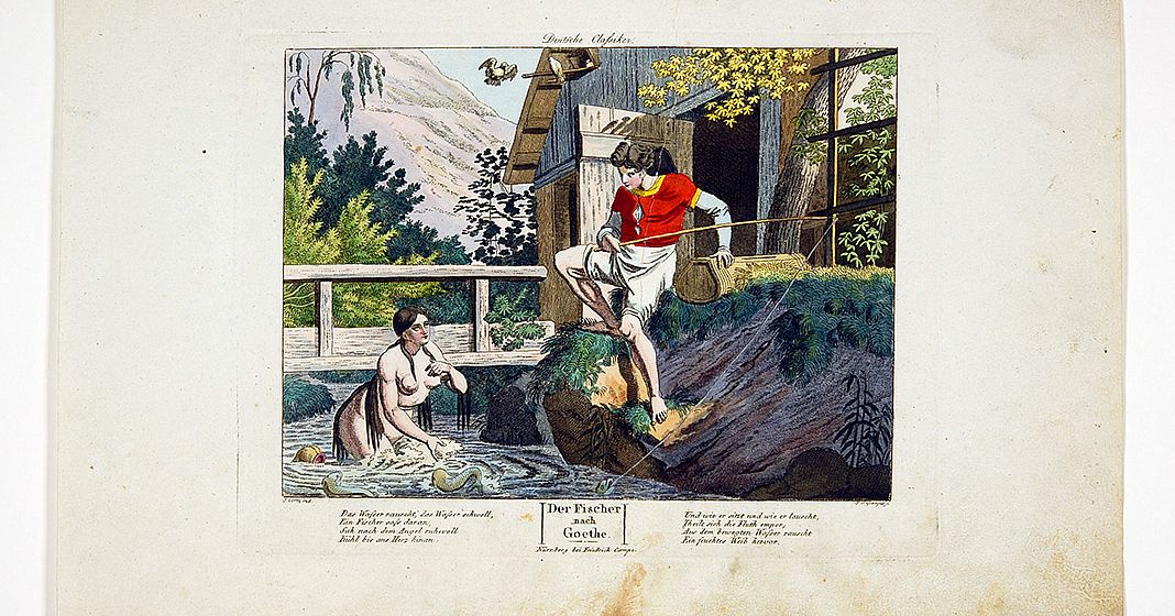 Nürnberger Bilderbogen: Deutsche Klassiker. Der Fischer nach Goethe ...