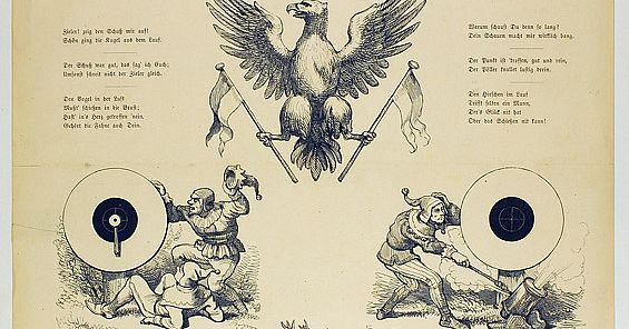 Münchner Bilderbogen Nr. 358: Scheibenschießen - Bayerisches Nationalmuseum