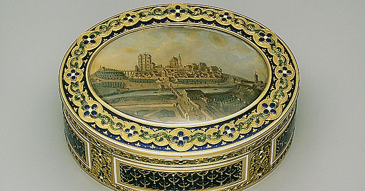 Tabatiere mit Ansicht von Scheer - Bayerisches Nationalmuseum