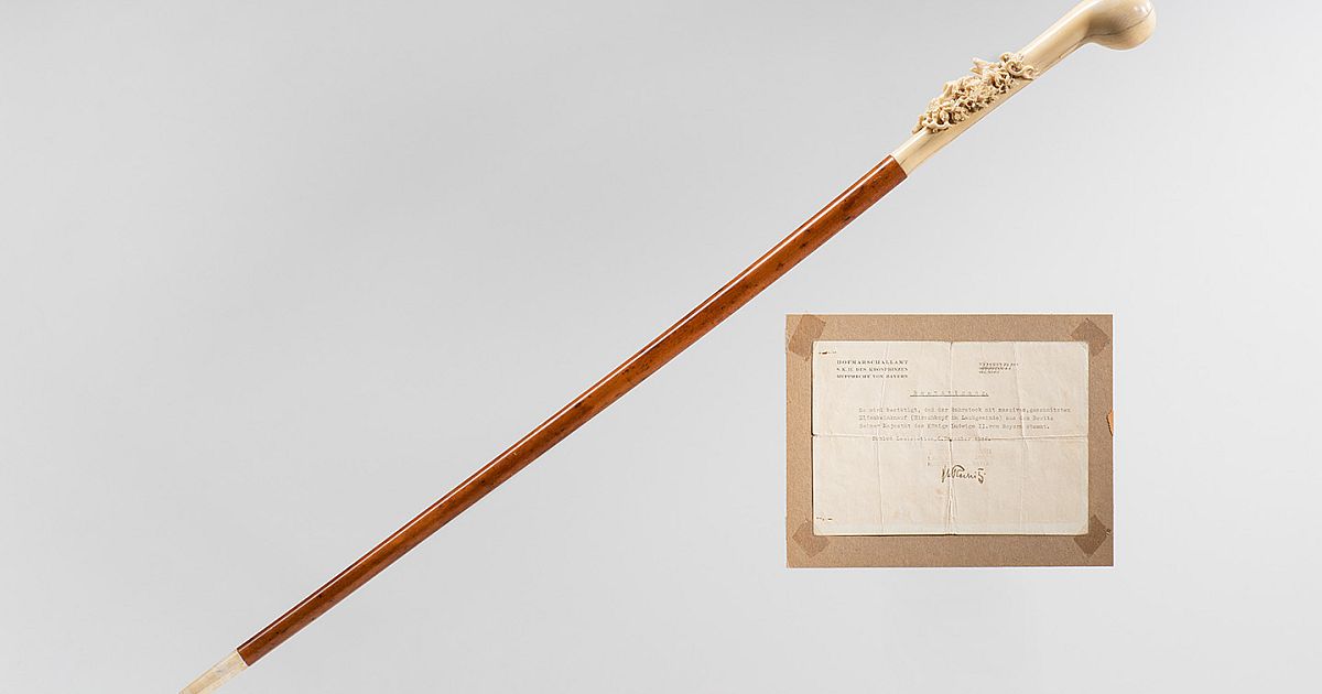 Spazierstock König Ludwig II. von Bayern - Bayerisches Nationalmuseum