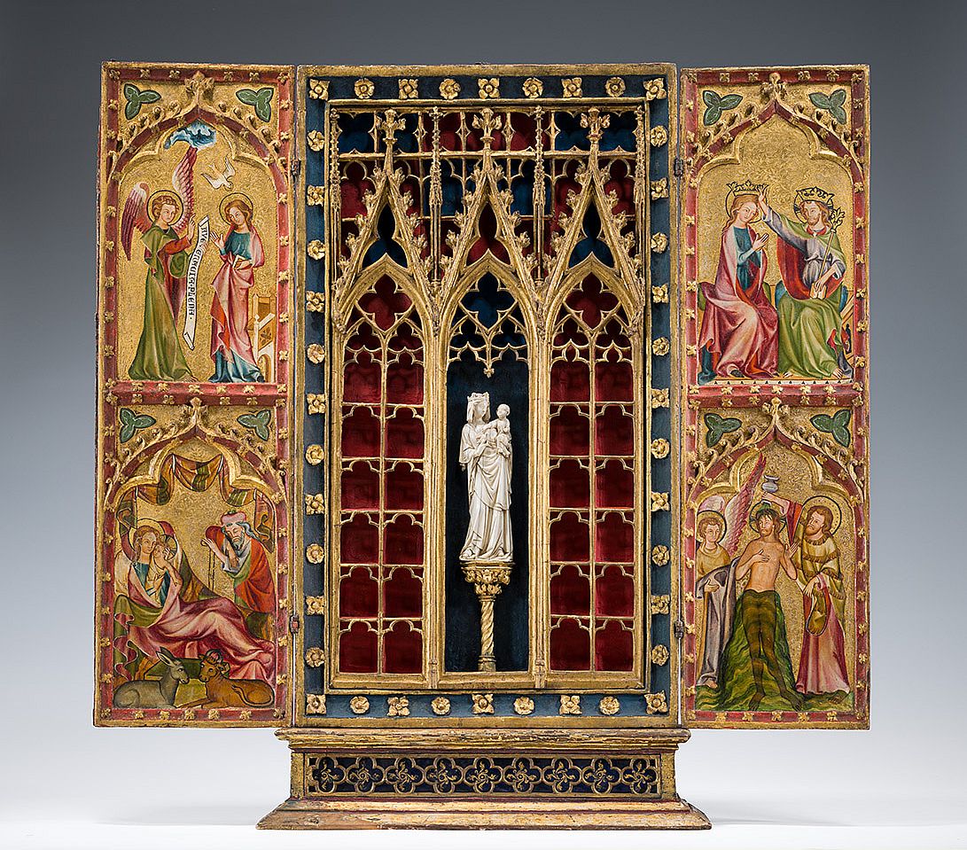 Reliquienaltärchen mit Szenen aus dem Leben Christi und Mariens - Bayerisches Nationalmuseum