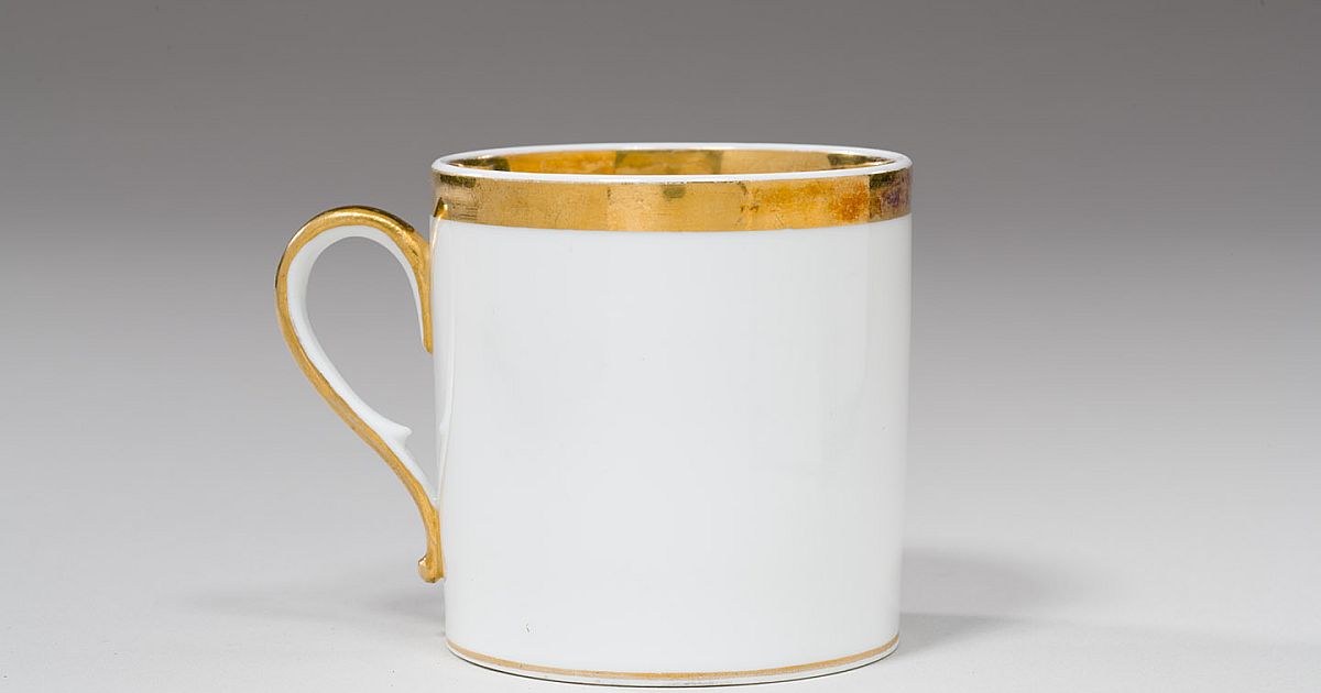 Tasse mit Goldrand - Bayerisches Nationalmuseum