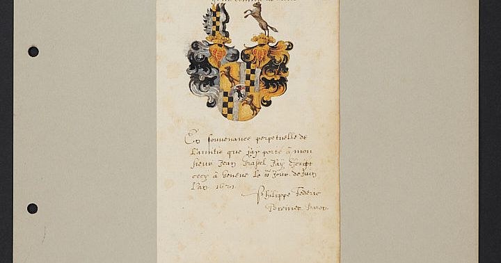 Grafik: Stammbuchblatt - Bayerisches Nationalmuseum