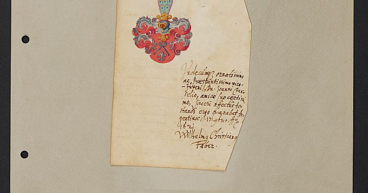 Grafik: Stammbuchblatt - Bayerisches Nationalmuseum