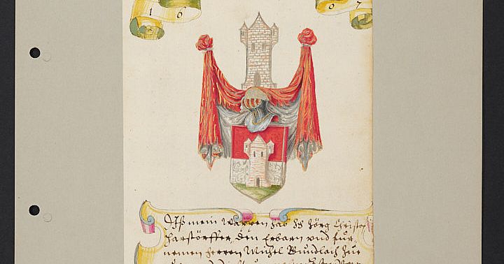 Grafik: Stammbuchblatt - Bayerisches Nationalmuseum