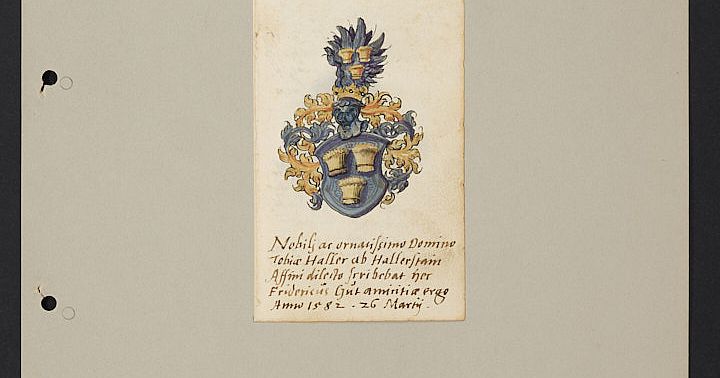 Grafik: Stammbuchblatt - Bayerisches Nationalmuseum