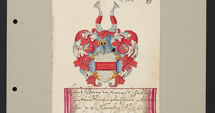 Grafik: Stammbuchblatt - Bayerisches Nationalmuseum