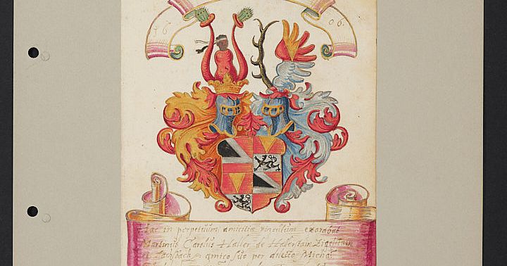 Grafik: Stammbuchblatt - Bayerisches Nationalmuseum