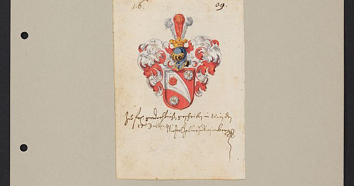 Grafik: Stammbuchblatt - Bayerisches Nationalmuseum