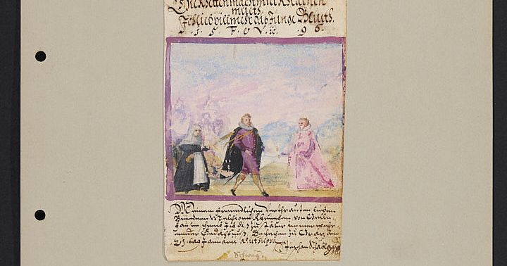 Grafik: Stammbuchblatt - Bayerisches Nationalmuseum